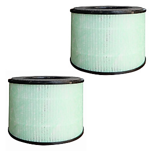 Flintar BS-08 H13 Upgraded True HEPA Replacement Filter, Compatible with PARTU BS-08 HEPA Air Purifier, Better Filtration and Odor Reduction, 2-Pack