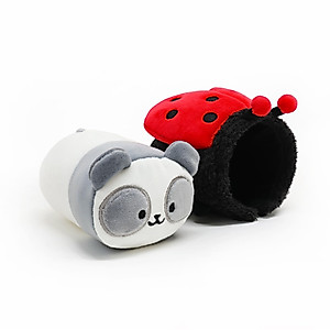 Anirollz Stuffed Animal Plush Toy – 6" Small Spring Outfitz Plush Doll | Soft, Squishy, Warm, Cute, Comfort, Safe | Birthday Gift Pillow with Panda Bear in Ladybug Pandaroll