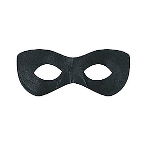 amscan Game Ready Team Spirit Party Super Hero Mask Accessory, Black, One Size, 2 7/8inch x 8 1/4inch