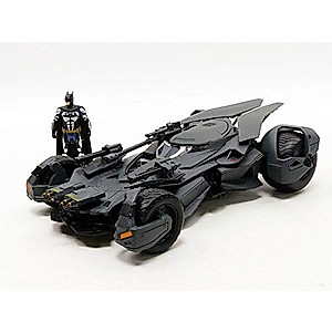 Jada Metal Justice League Batmobile, Pack of 1, Black/Grey