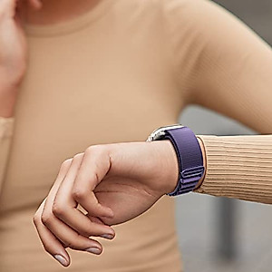 AMAZINGthing Titan Sport Watch Band for Apple Watch Ultra SE Series 9 8 7 6 5 4 3 2 1, Rugged Alpine Loop Watch Strap for iWatch 49mm 45mm 44mm 42mm 41mm 40mm 38mm, Purple