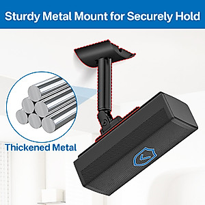 Angle Adjustable Bose Speaker Wall Mount - Ceiling & Wall Mount for Bose UB-20 Series II, SoundTouch, CineMate, Lifestyle, Acoustimass, Cube Surround Speaker Bracket, Black