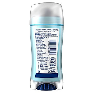 Secret Aluminum Free Deodorant for Women, 48hr Odor Protection, Free of Parabens Dyes Talc & Baking Soda, Coconut Scent, 2.4 oz (Pack Of 3)