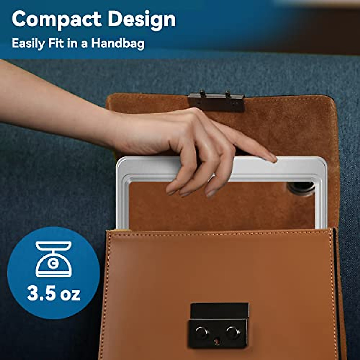 NZQXJXZ 5X Magnifying Glass for Reading, Large and Lightweight Magnifier Provide Full Book Page Viewing Area Perfect Handheld Magnifier for Reading Small Prints and Low Vision Person Silver