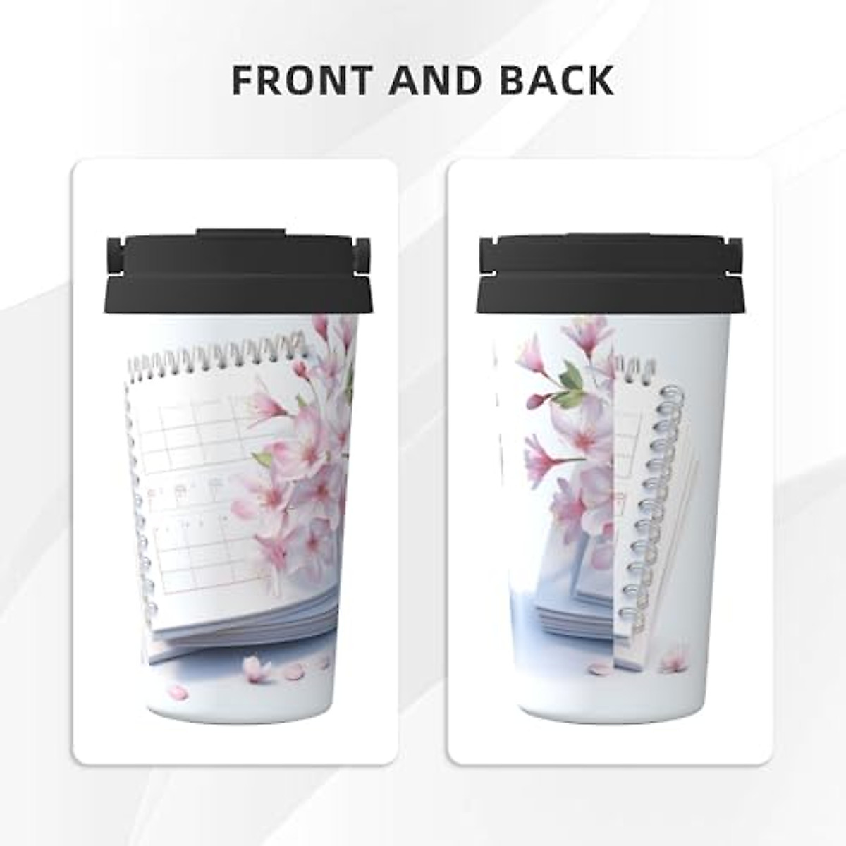 WANGZHAO Calendar Print Double Wall Stainless Steel Vacuum Insulated Tumbler Cup Home Thermal Cup