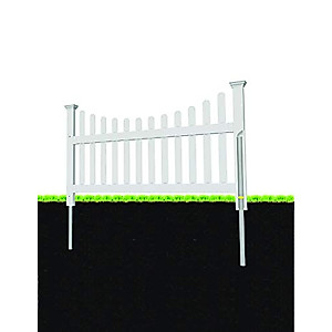 Zippity Outdoor Products ZP19041 No Dig All American Fence, White