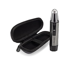 ToiletTree Products Water Resistant Heavy Duty Steel Nose Trimmer with LED Light and Travel Case