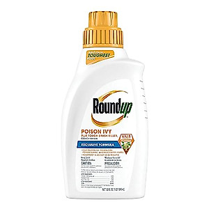 Roundup Poison Ivy Plus Tough Brush Killer₂ Concentrate, Visible Results in Hours, 32 fl. oz.