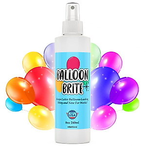 8 oz Balloon High Shine Spray for Latex Balloons - Balloon Spray Shine for an Elegant Hi Gloss Finish in Minutes - Specially Formulated Balloon Glow Spray Made in USA