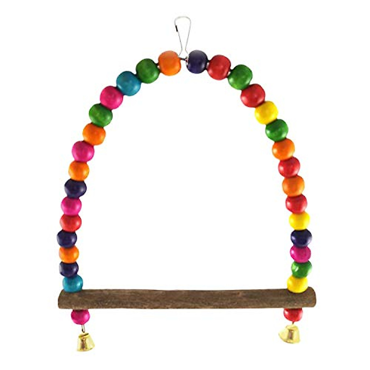 Sungrow Parakeet, Budgie & Hummingbird Swing Perch, Wooden Dowel Makes for Resting Spot, 1-Piece