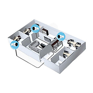 UniFi UVC-G3-PRO 1080p Outdoor Weatherproof IP Camera with 3X Optical Zoom (3-Pack)