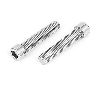L-A 0.8mm Pitch M5x40mm Stainless Steel Hex Socket Head Cap Screws Bolts （25Pcs）
