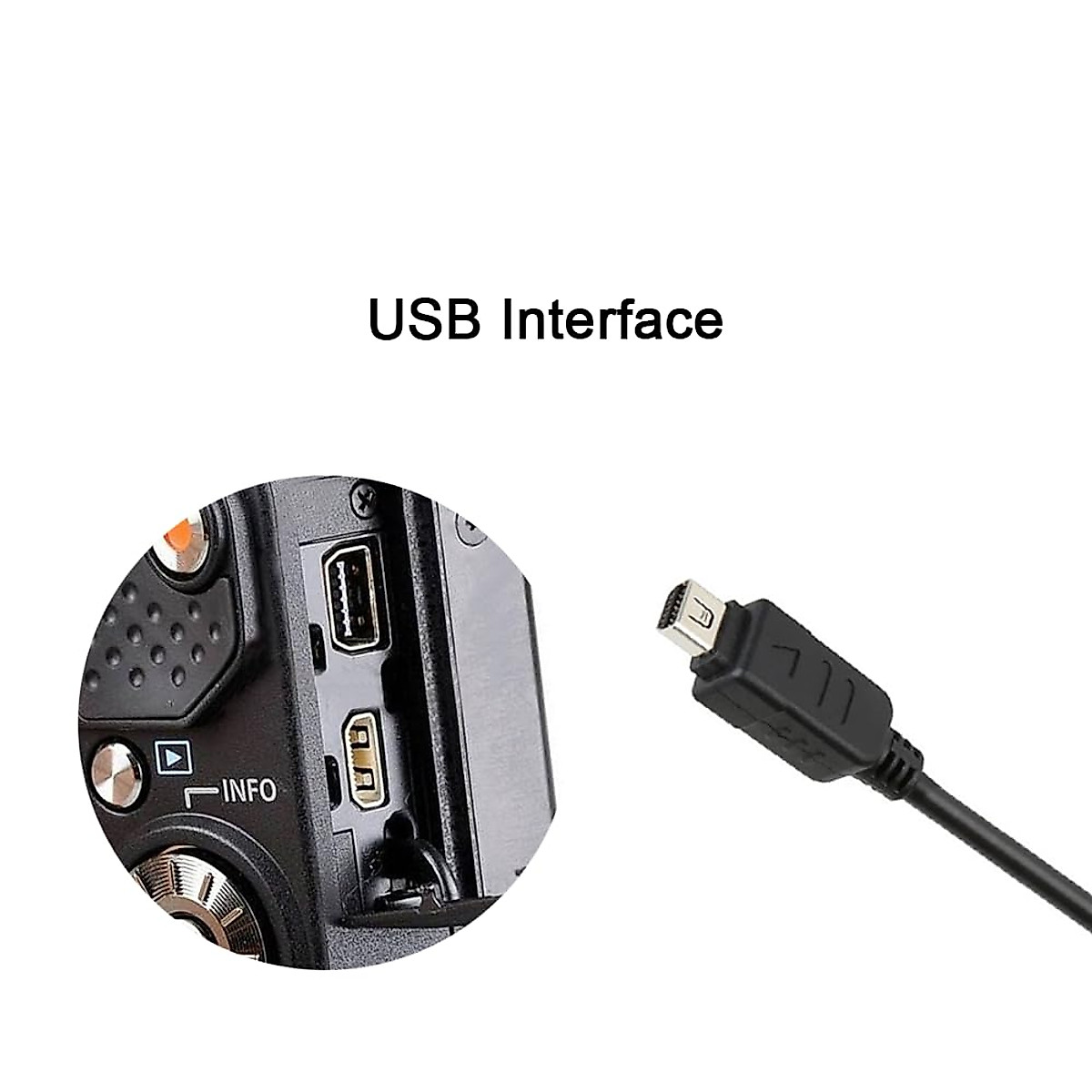 USB Camera Data/Charge Cable Cord Replacement CB-USB5/USB6/USB8 Battery Charger for Olympus TG Series TG 830 TG860 TG-2, TG-310, TG-320, TG-610,  C-170 C-180 C-480 C-500,Pen-E Series,Traveller Series