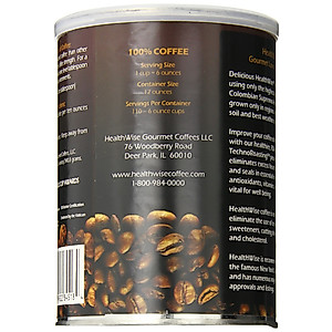 HealthWise Low Acid Coffee 100 Colombian Supremo, Original, 12 Ounce