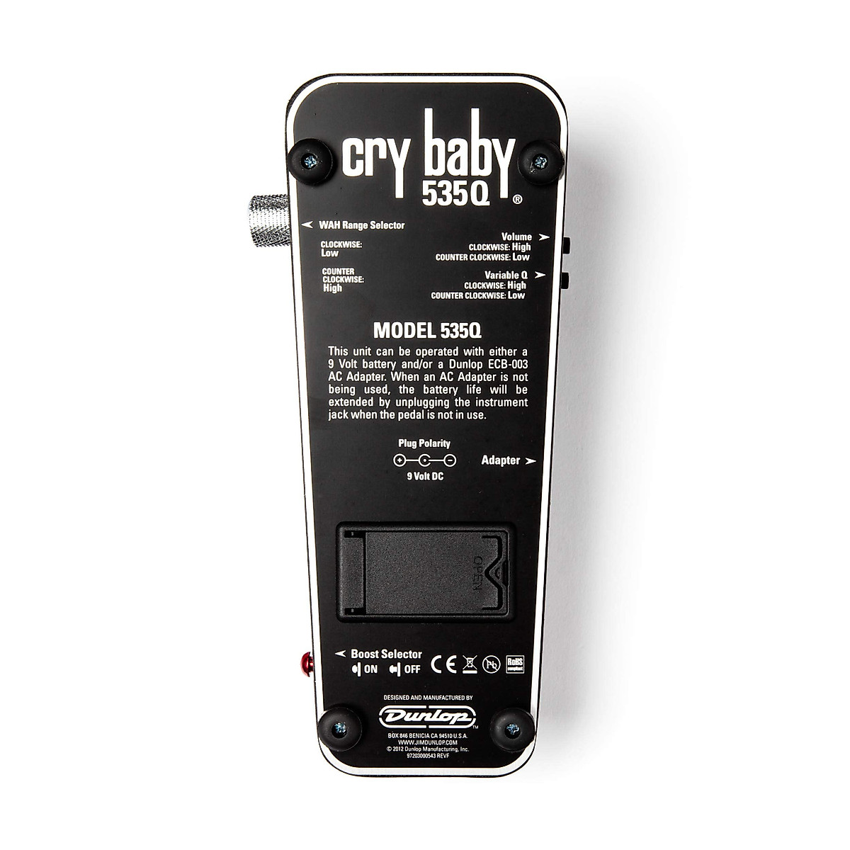 Jim Dunlop Cry Baby Multi-Wah Effects Pedal Electric Guitar Electronics (535Q)