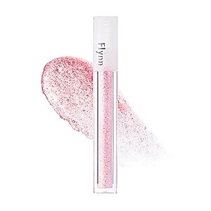 FLYNN Lightcatcher Liquid Glitter Eyeshadow | Long Lasting, Quick Drying, Lightweight Water Texture, No Fall-out | K beauty High-Impact Eye Looks (02 Pink Light) 0.12oz