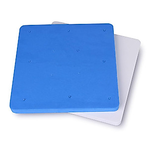 2Pcs Square Fondant Foam Pad 12 Holes Sugar Flower Sponge Pad Mat Sugar Flower Fondant Gumpaste Chocolate Modelling Drying Pad Tray Tools for Baking Cake Decoration DIY Sugarcraft Clay Supplies