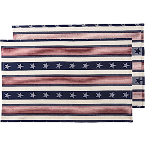Primitives by Kathy 32744 Patriotic Dish Towel, 18 x 28-Inches, Stars & Stripes