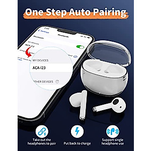 Wireless Earbuds 5.3 Bluetooth Headphone HiFi Stereo in Ear Noise Canceling Headset Earpieces Cordless Earphones for iPhone 14 Pro Max Andriod Google Pixel 7 Pro 6 Buds Samsung Galaxy S23 S22 Ultra