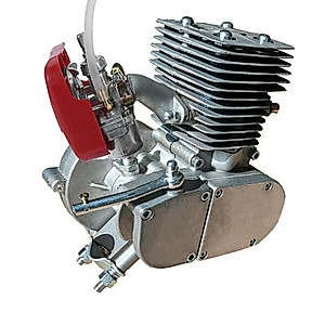 Frederimo 100cc Bicycle Engine Kit, 2-Stroke Gas Motor Bike Kit Air-Cooling Bicycle Motorized Full Set Super Fuel-efficient for Most 26" /28" Bikes Bicycle Scooter…