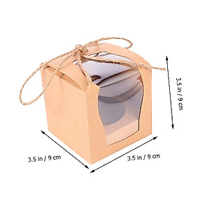 SOLUSTRE 36 Pcs Cake Box Cake Case Candy Case Pastries Boxes Cupcake Packing Boxes Chocolate Boxes Packaging Paper Bakery Boxes Dessert Packaging Boxes Cake Packaging Boxes Cookie Boxes