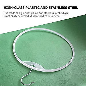 Cabilock 10Pcs Underwear Display Ring Hanger Bikini Swimwear Drying Holder Lingerie Hoop Hanger Round Clothes Rack Stands Scarf Hangers Closet Organizer