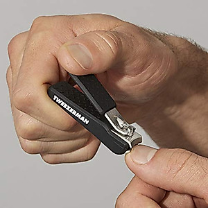 Tweezerman Precision Grip Fingernail Clipper, Black