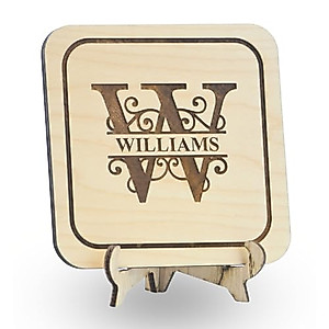 Personalized Whiskey Glass, Customized Engraved Monogram Cocktail Glass, 11 oz Custom Whiskey Gift Glass Birthday Gift For Him and Her (1 Glass)