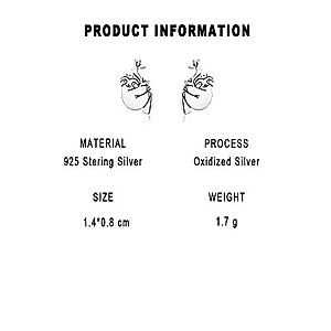 Sterling Silver Sloth Earrings Hypoallergenic Animal Earrings for Women Sloth Gifts