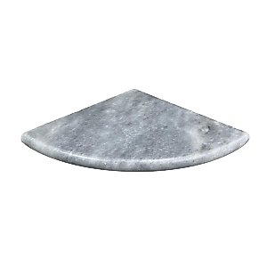 Threshold.Shop 9 Inch Bardiglio Gray Marble Corner Shower Shelf Bathroom Caddy, Wall Mounted Shower Shelf, Classic Flatback Design (2)