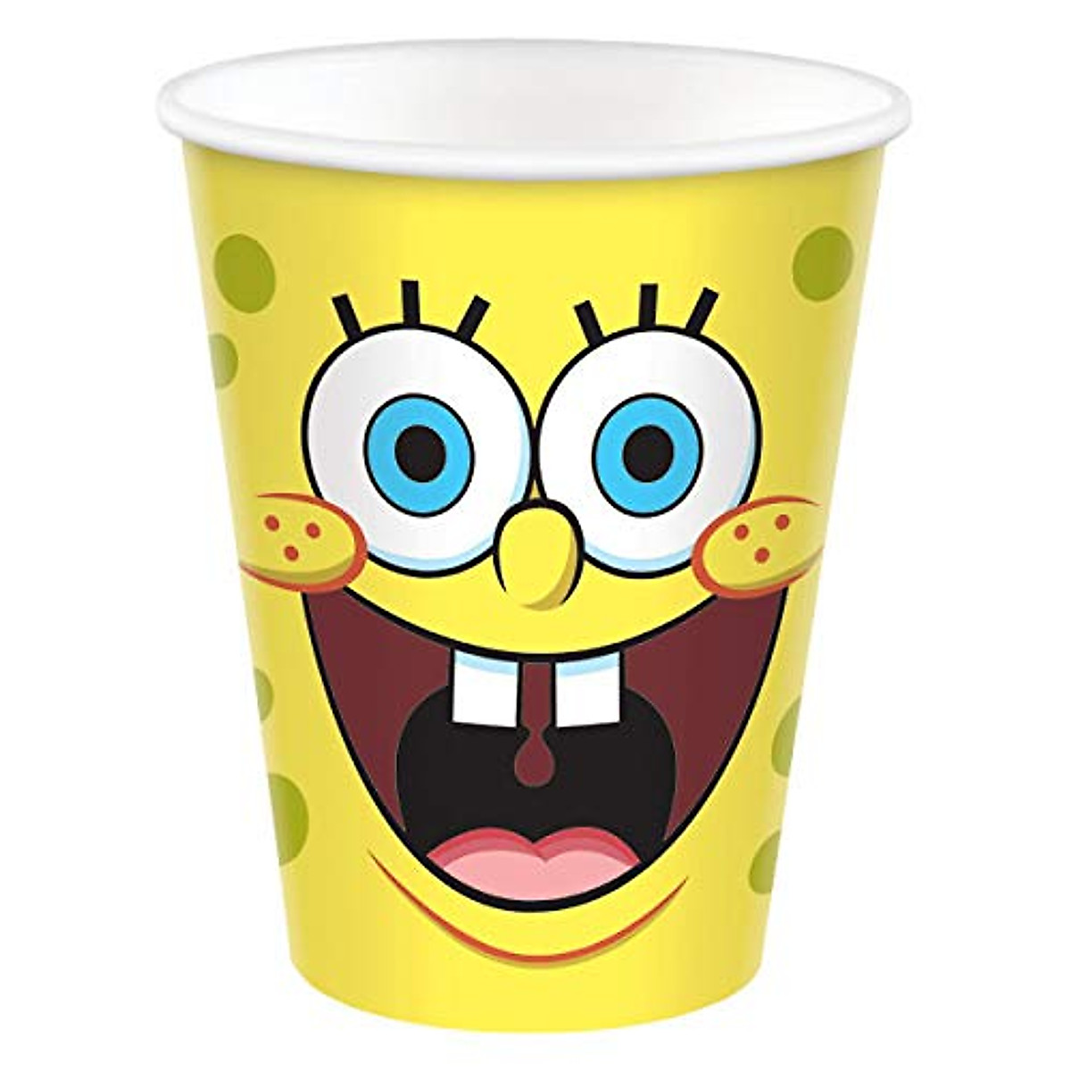 B-THERE Spongebob Squarepants Party Pack for 16 Guests - 16 Dinner Plates, Napkins, Cups, Cutlery Sets, and Stickers