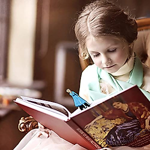 QQQ Bookmarks for Kids Frozen Accessories3D Non-Slip Cute Princess Bookmark and Page Holder Unique Gift Idea Anime Snow PVC Book Marker Reading Accessory Girls Lovers,Students,Women Men