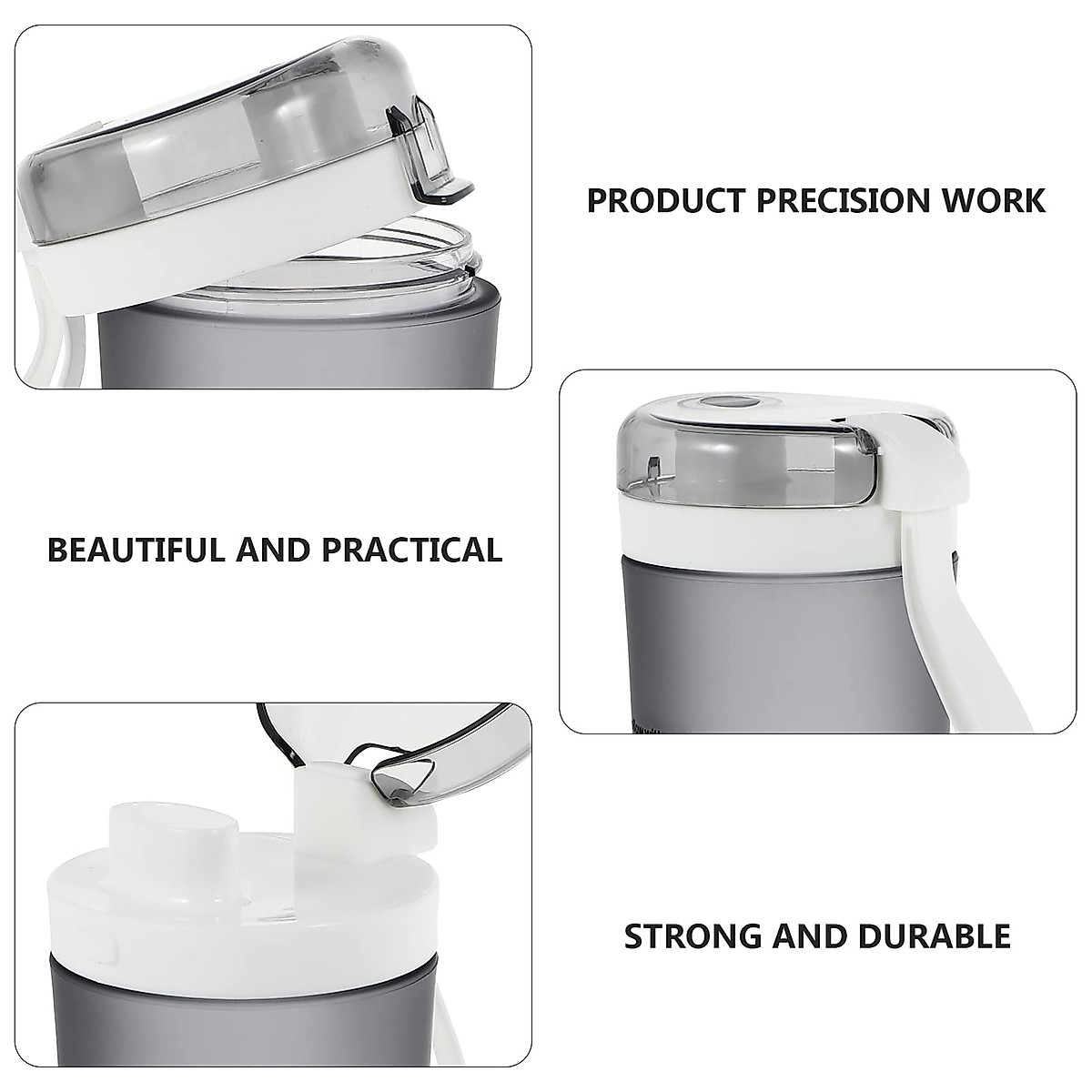 Healifty 1pc Frosted Shaker Cup Sports Plastic Bottle Large Capacity Water Bottle Plastic Drinking Bottle Portable Water Bottle Sports Water Kettle Plastic Water Bottle Outdoor Water Kettle