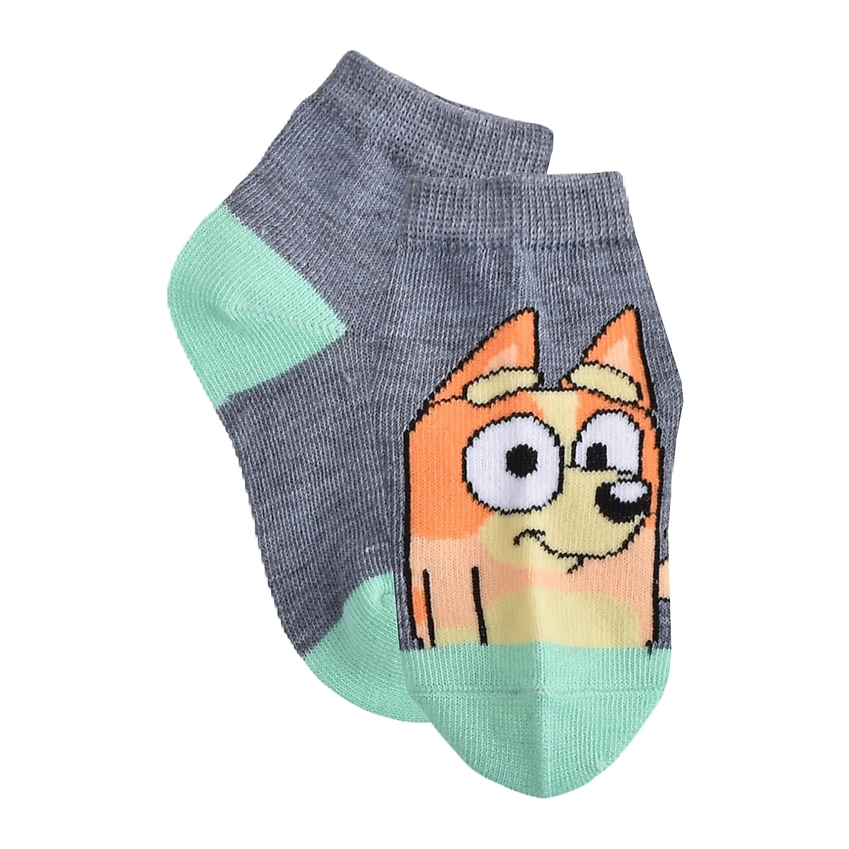 Bluey Boys Quarter Socks, Grey, Medium US