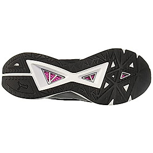 PUMA womens Ultraride Cross Trainer, Puma Black-metallic Silver, 8 US