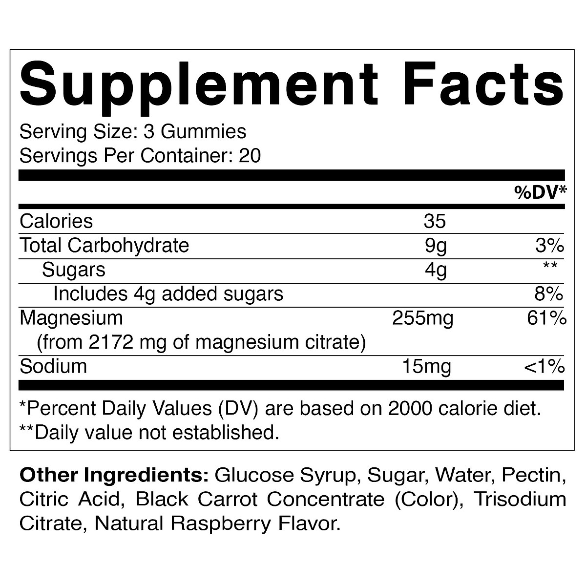 Vitamatic Extra Strength Magnesium Gummies 255 mg (Elemental Mg) per Serving - 60 Count - Promotes Healthy Relaxation, Muscle, Bone, & Energy Support (2 Pack)