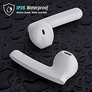 Senso PODS Wireless Earbuds with Touch Control - True Wireless Earbuds w/Mic USB-C Charging, Ear Buds Wireless Headphones with Bluetooth 5.0 Stereo Sound - Wireless Earphones w/35-40 Hrs Playtime