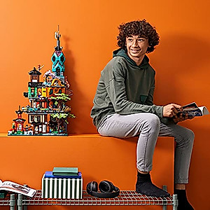 LEGO NINJAGO NINJAGO City Gardens 71741 Building Kit; Ninja House Playset Featuring 19 Minifigures, New 2021 (5,685 Pieces), Multicolor