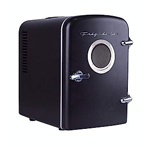 Frigidaire EFMIS151 Mini Portable Compact Personal Home Office Fridge Cooler BUILT IN SPEAKER, 4L Capacity, Chills Six 12 oz Cans, 100% Freon-Free & Eco Friendly