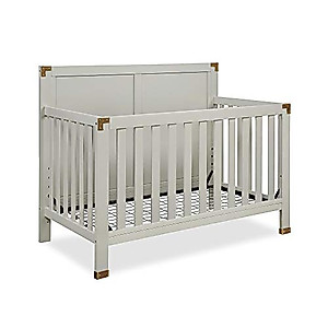 Baby Relax Mile 5-in-1 Convertible Crib, Soft Gray