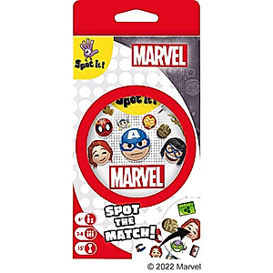 Zygomatic Spot It! Marvel Emojis (Eco-Blister) - Marvel Super Heroes Family Card Game for Superhero Fun! Fast-Paced Matching Game for Kids and Adults, Ages 6+, 2-8 Players, 15 Minute Playtime, Made