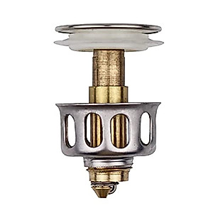 LMMDDP Basin Up Drain Filter Universal Wash Basin Bounce Drain Filter Sink Drain Vanity Stopper Up Drain Filter Bathroom Use