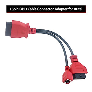 OBD2 Cable Connector for Autel MaxiSYS Pro MS908P Scanner Adapter, Programming Cable for BMW, 16Pin OBD II Adapter Connector Cable Scan Tool