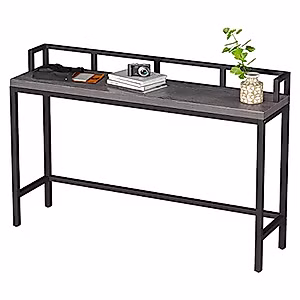 Yusong 47" Long Sofa Table, Narrow Console Table Behind Couch, Tall Bar Tables Enterway Table, Small Skinny Foyer Table for Living Room Home Office Bar, Grey