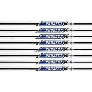 Project X Rifle 5.0 4-PW Steel Iron Satin Shafts .370 Parallel Tip - Set of 7 Shafts (Non-Flighted)
