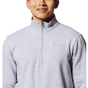 Mountain Hardwear Men's MHW Logo 1/4 Zip, Hardwear Grey Heather, XL