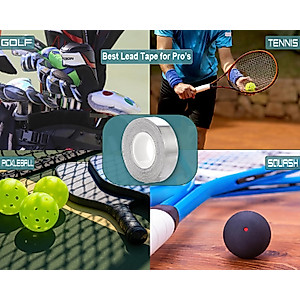 SummerHouse 2 Grams Per Inch High Density Golf Lead Tape 1/2'' x 60'' Available 0.025 Inch Thickness for Golf Pickleball Paddles Tennis Racket Fishing