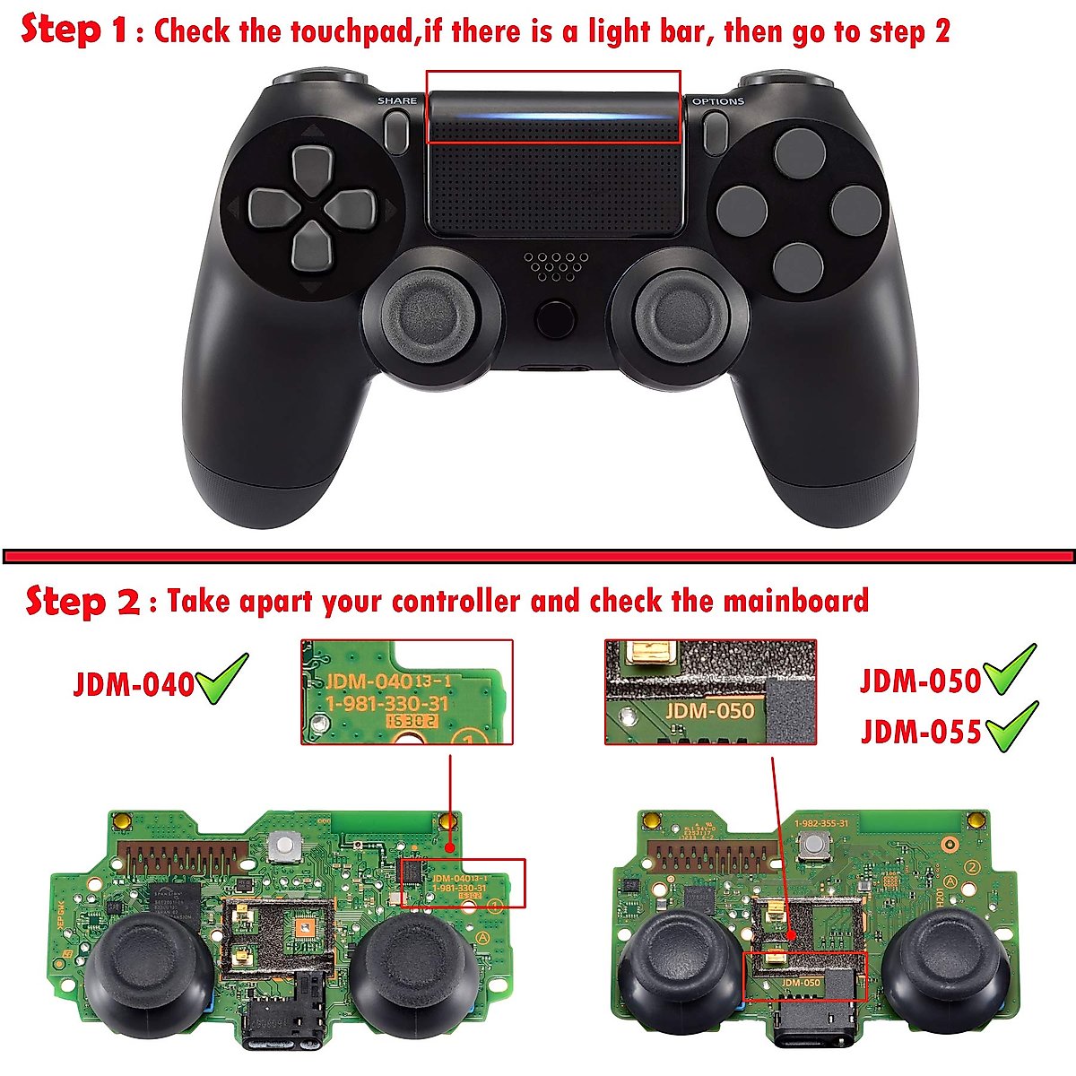 eXtremeRate Wood Grain Ghost Replacement Faceplate Touchpad Cover, Redesigned Soft Touch Housing Shell Case Touch Pad Compatible with PS4 Slim Pro Controller JDM-040/050/055 - Controller NOT Included