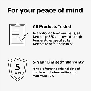 Nextorage Japan 1TB NVMe PCIe Gen.4 M.2 Internal SSD (Read Speed up to 7300MB/s Write Speed up to 6000 MB/s)