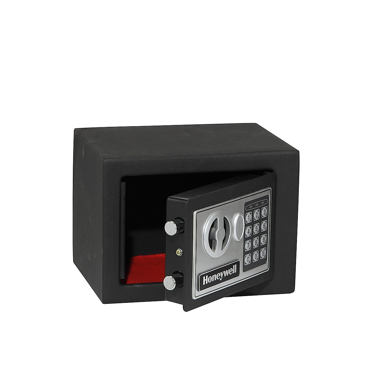 Honeywell Safes & Door Locks - Bolt Down Small Safe Box with Digital Lock for Home - Steel Security Electronic Lock Box - Cabinet & Door Design Safe with 2 Keys - 0.17-Cubic Feet - Black - 5005